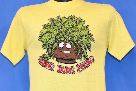70s How's Your Fern? Funny House Plant Saying Cartoon… - Gem