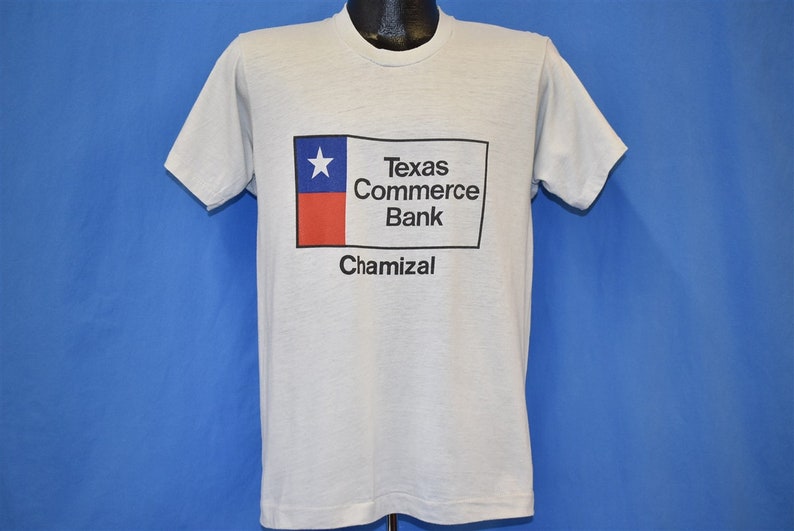 80s Texas Commerce Bank Chamizal Flag Screen Stars T-shirt - Etsy