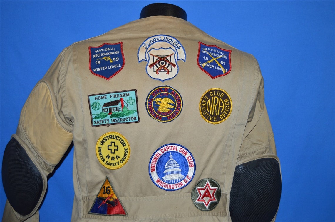 50s 10X NRA Gun Club Patches Shooting Jacket Medium | Etsy