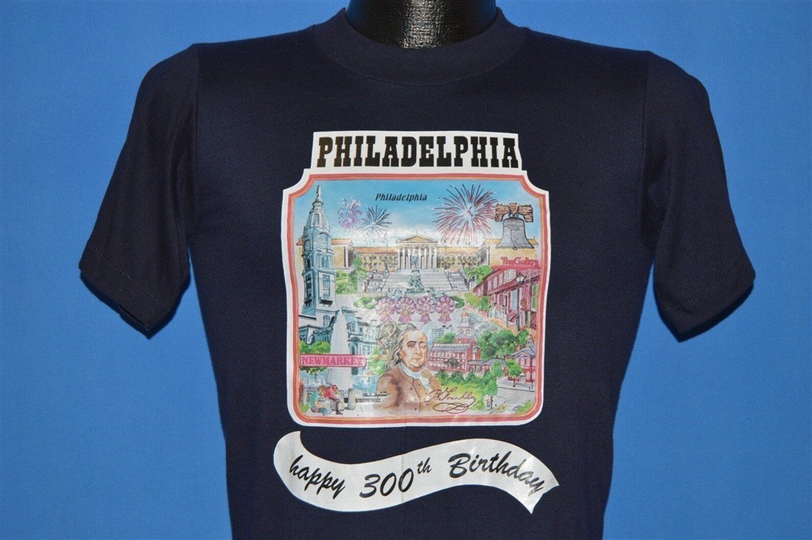80s Philadelphia Happy 300th Birthday T-shirt Small | Etsy