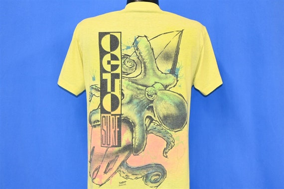 80s Octo Surf 1988 Octopus Surfing Surfer Animal Wild… - Gem