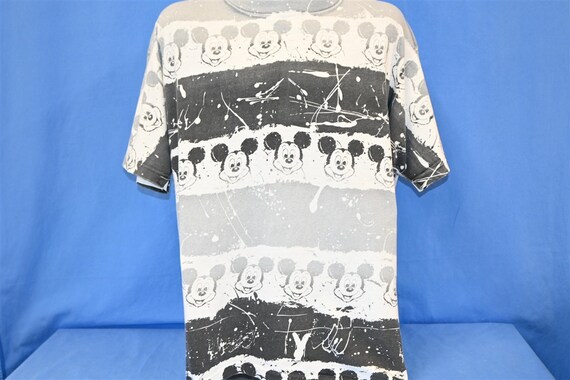 90s Walt Disney All Over Print Mickey Mouse Cartoon G… - Gem
