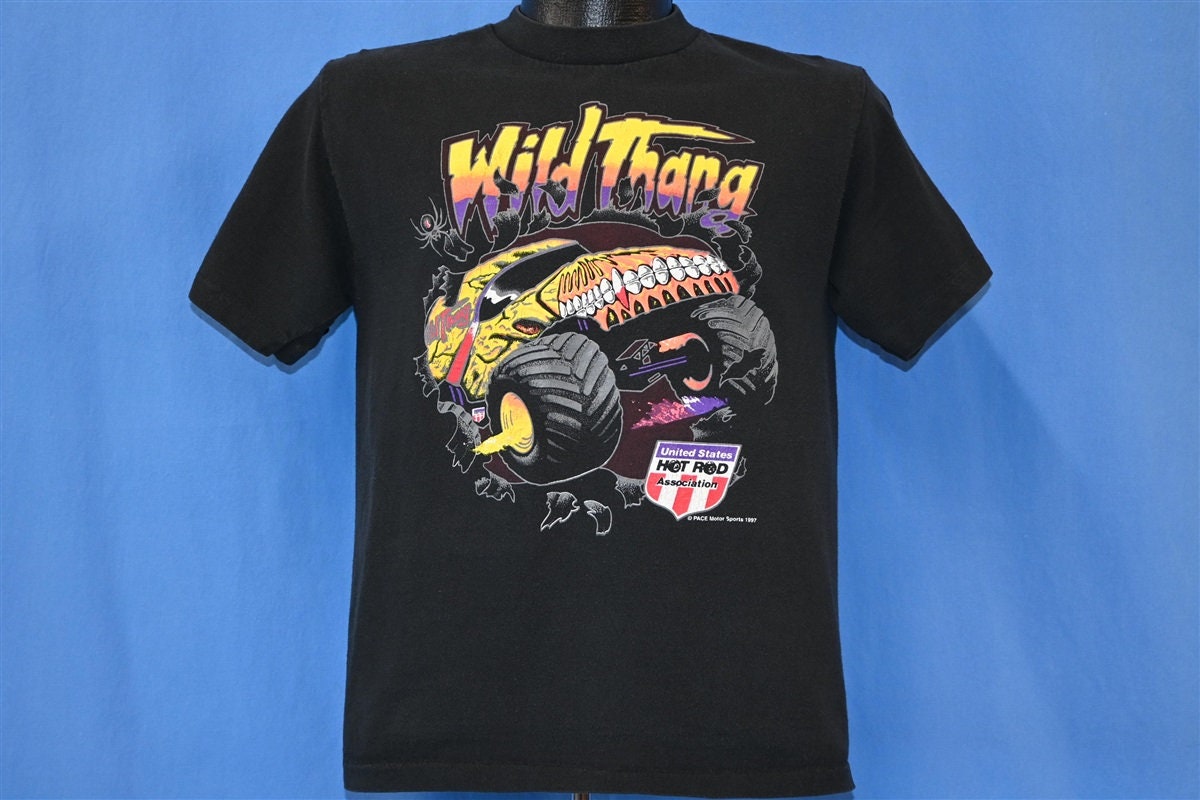 90s Wild Thang Monster Truck Rally US Hot Rod Racing T-shirt