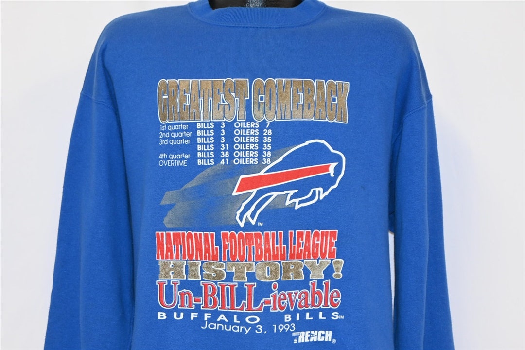 90s Buffalo Bills Greats Comeback in NFL History Un-bill-ievable 1993 ...