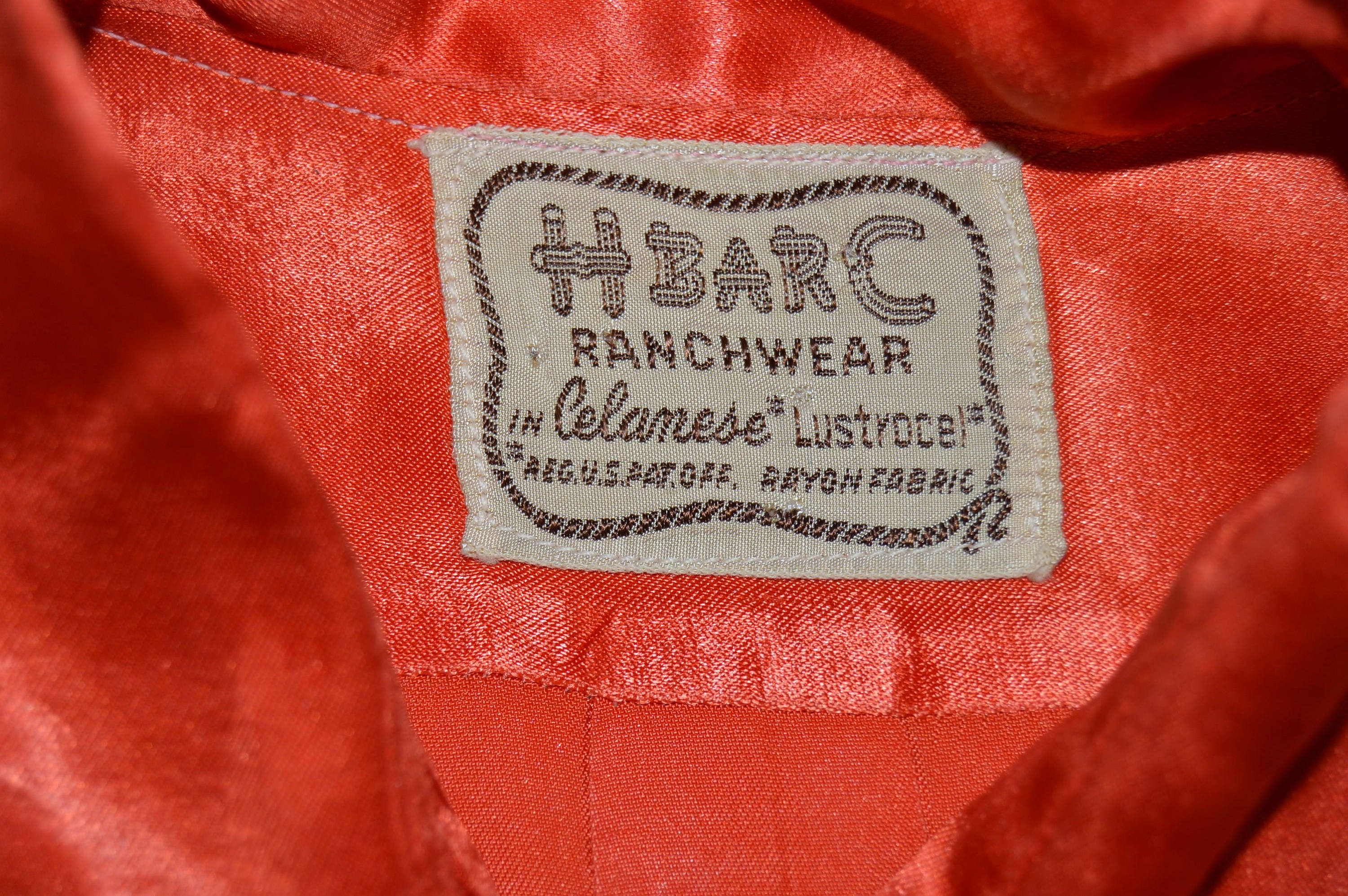 40s H Bar C Ranchwear Celanese Women's Western Shirt 8/10 - Etsy