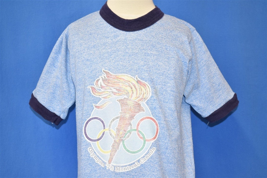 70s Olympics '76 Montreal Ringer T-shirt Extra Small - Etsy