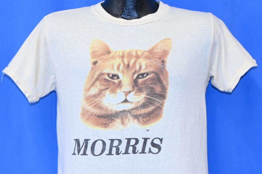 80s Morris the Cat 9lives Cat Food Mascot Commercial Promo T-shirt ...
