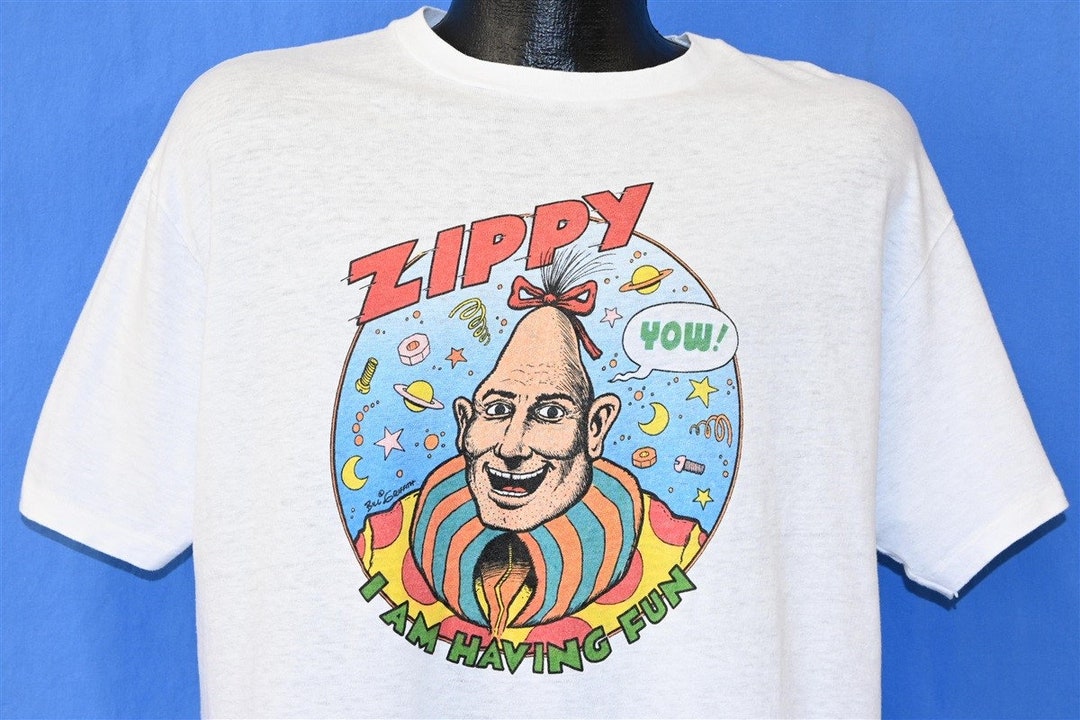 80s Zippy the Pinhead I Am Having Fun Bill Griffith Comic Strip T-shirt ...