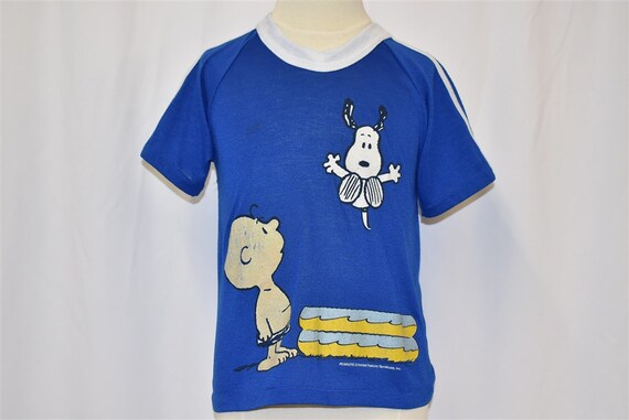 80s Peanuts Snoopy Charlie Brown Swimming Pool Cartoo… - Gem