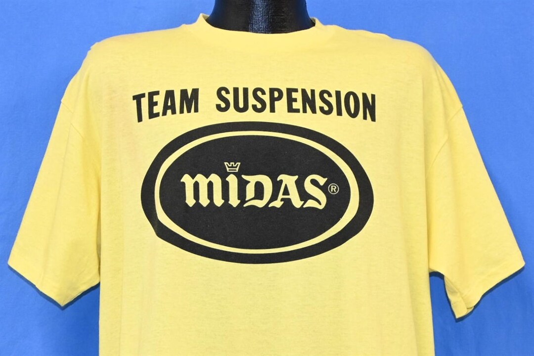 70s Midas Team Suspension Car Racing Automotive Service Logo T-shirt ...