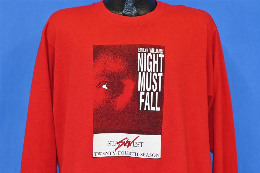 90s Night Must Fall Emlyn Williams Play Stagewest Theater T-shirt Extra ...