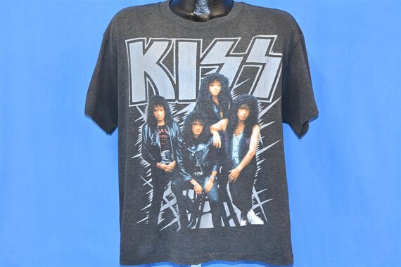 90s Kiss Hot in the Shade Tour 1990 Distressed Rock B… - Gem