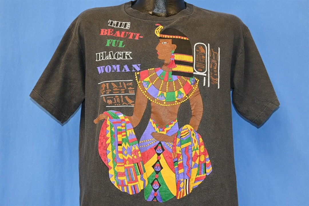 90s the Beautiful Black Woman Egyptian Queen Nefertiti Egypt Royal ...