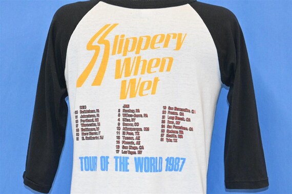 80s Bon Jovi Slippery When Wet Tour of the World 1987… - Gem