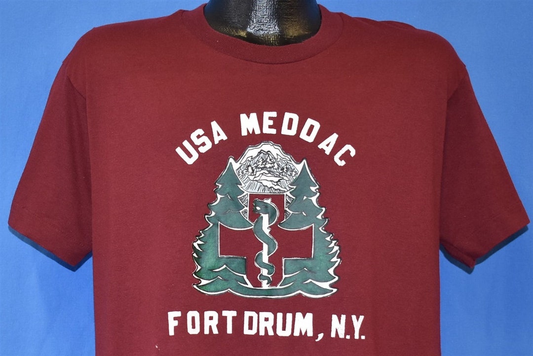 80s USA MEDDAC Fort Drum New York Medical Activity US Military T-shirt ...