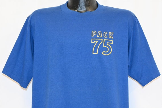 80s Cub Scouts Pack 75 Royal Blue Logo Scouting t-shi… - Gem