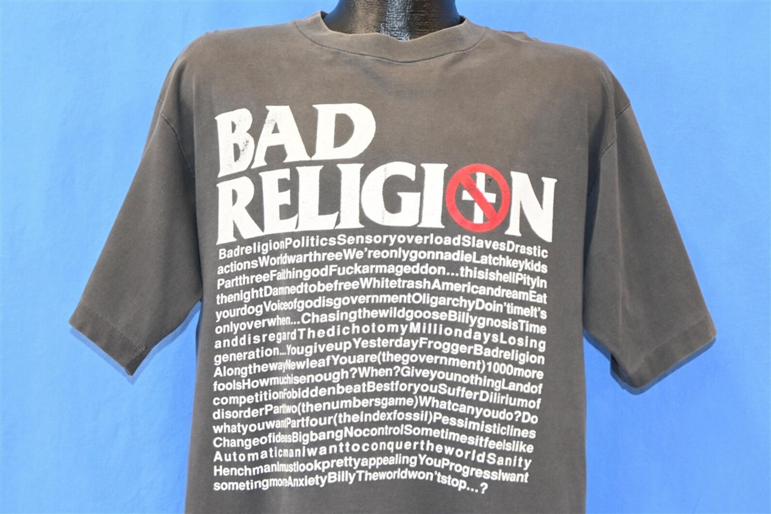 90s Bad Religion Logo Punk Rock Song List Distressed Band - Etsy
