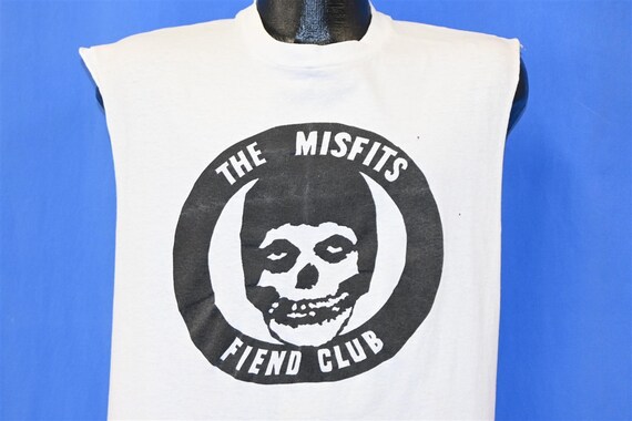 90s Misfits Fiend Club Horror Punk Band Distressed Cu… - Gem