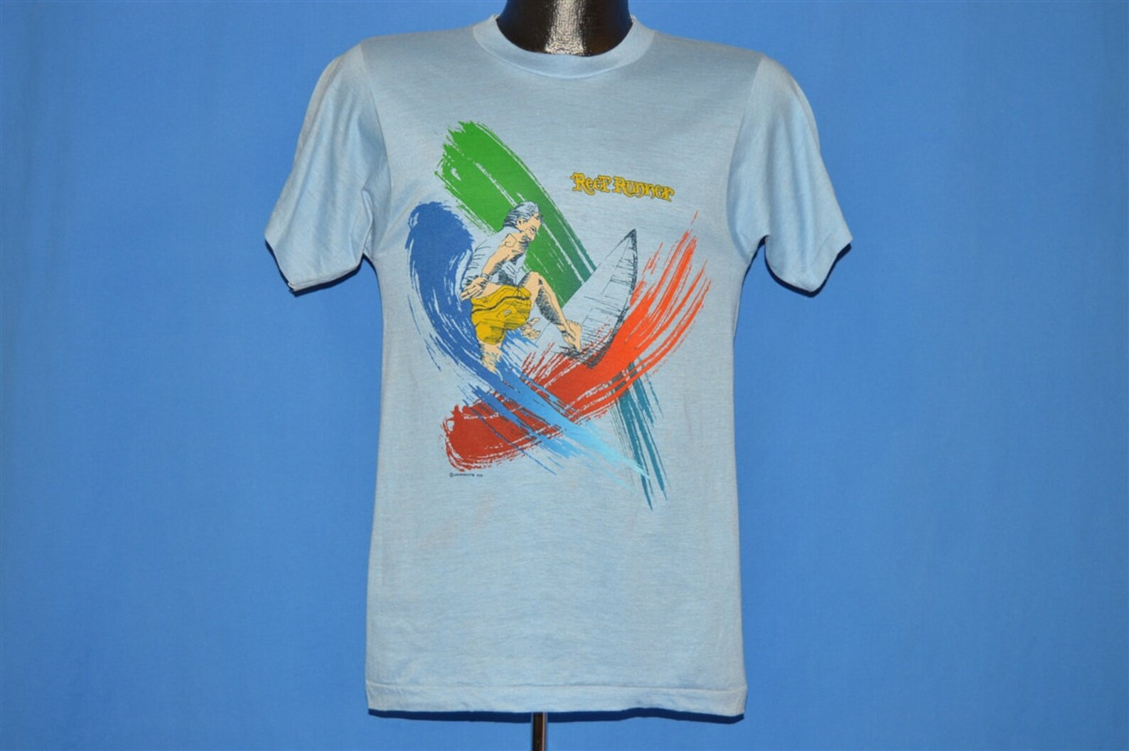 80s Reef Runner Surfer Deadstock T-shirt Small - Etsy