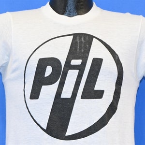 70s Public Image Ltd Pil Band Logo Post Punk John Lydon T-shirt Small ...