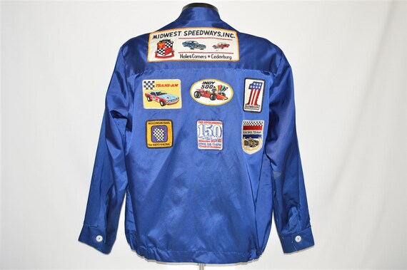 70s Indianapolis Motor Speedway Racing Jacket Medium - Gem
