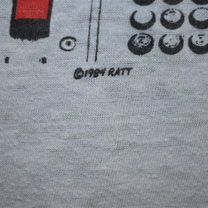 80s Ratt 'N Roll Tour Heavy Metal 1984 Raglan Distressed Band T-shirt ...