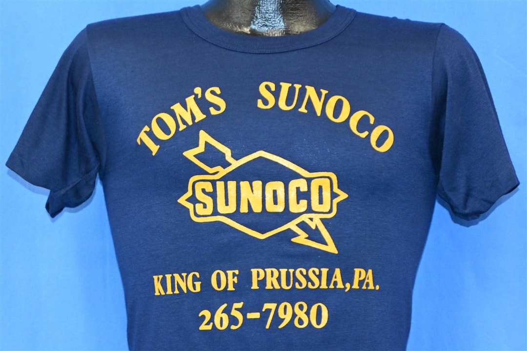 80s Tom's Sunoco King of Prussia Phoenixville Pennsylvania Gas Station T-shirt Small - Etsy