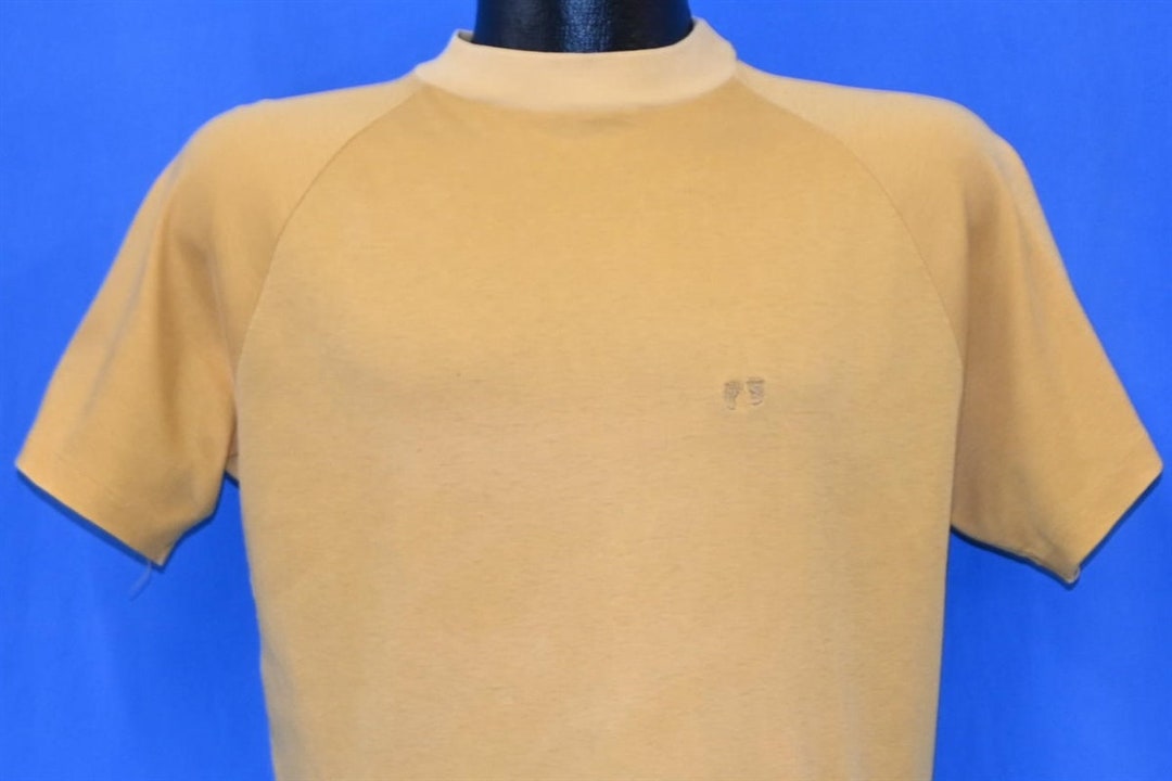 70s Hang Ten Gold Raglan Bare Feet Logo Surf Apparel T-shirt Large - Etsy