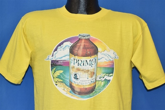 70s Primo Hawaiian Beer Bottle Logo Promo Roach t-shi… - Gem 70s Primo Hawaiian Beer Bottle Logo Promo Roach t-shi… - Gem