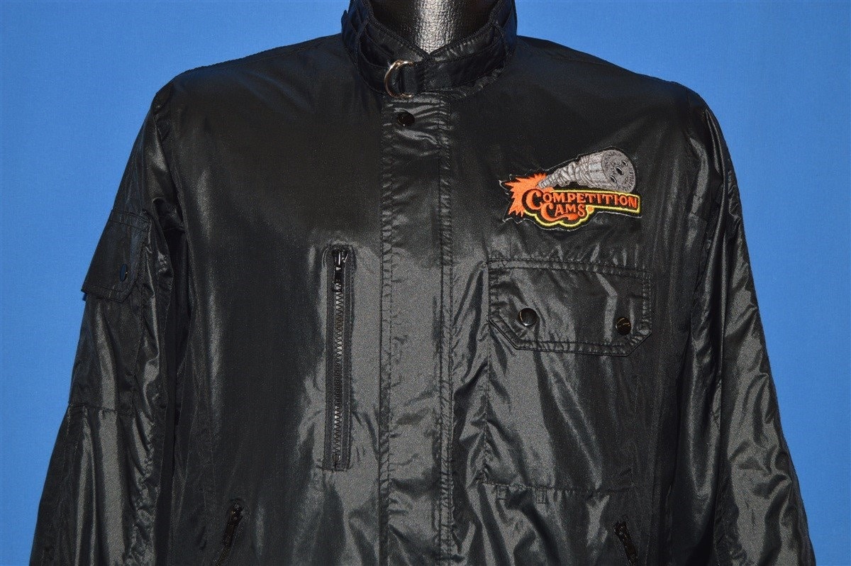 80s Competition Cams Black Racer Jacket Medium | Etsy