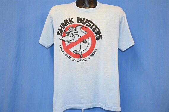 80s Shark Busters I Ain't Afraid of No Shark Spoof At… - Gem