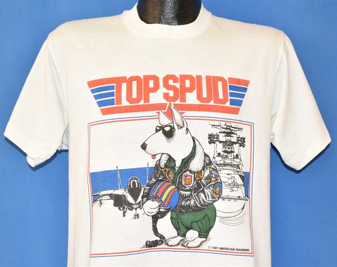 80s Top Spud Movie Spoof Top Gun Bud Light Beer T-shirt Large Vintage ...