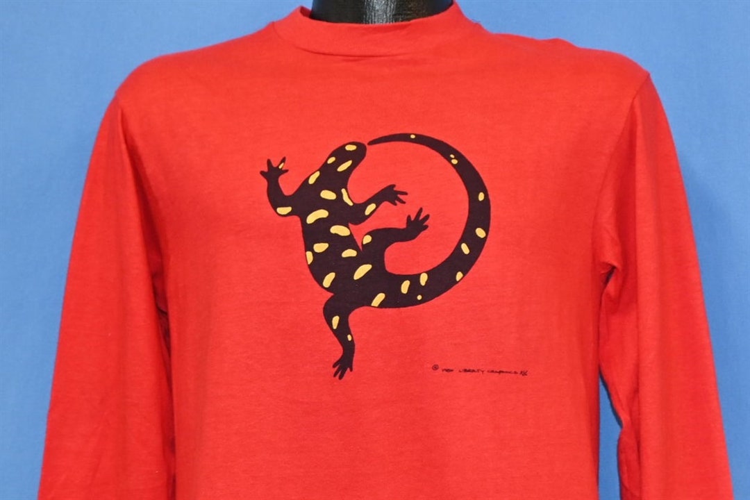 80s Lizard Salamander Animal Wildlife Liberty Graphics T-shirt Medium ...