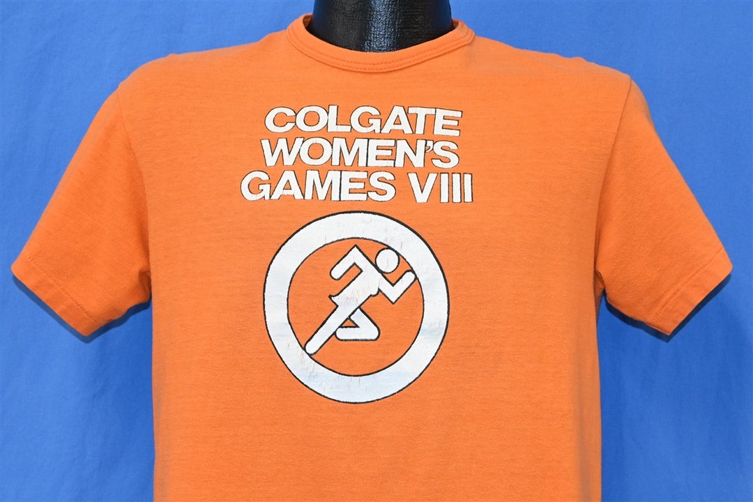 80s Colgate Women's Games VIII Running Logo Orange T-shirt Medium - Etsy