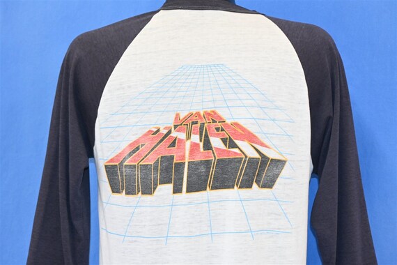 80s Van Halen Live In Concert Lion 1982 Raglan t-shir… - Gem