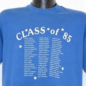 80s Graduating Class of 1985 Graduation Names High School Stars T-shirt ...