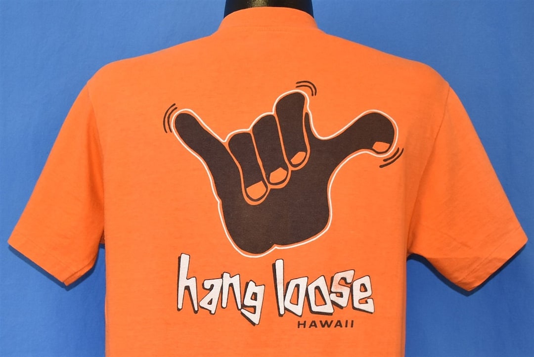 70s Hang Loose Hawaii Shaka Hand Sign Tourist Surf T-shirt Medium - Etsy