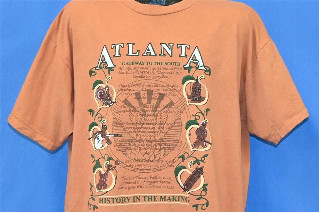 90s Atlanta Georgia City History in the Making T-shirt Extra Large - Etsy