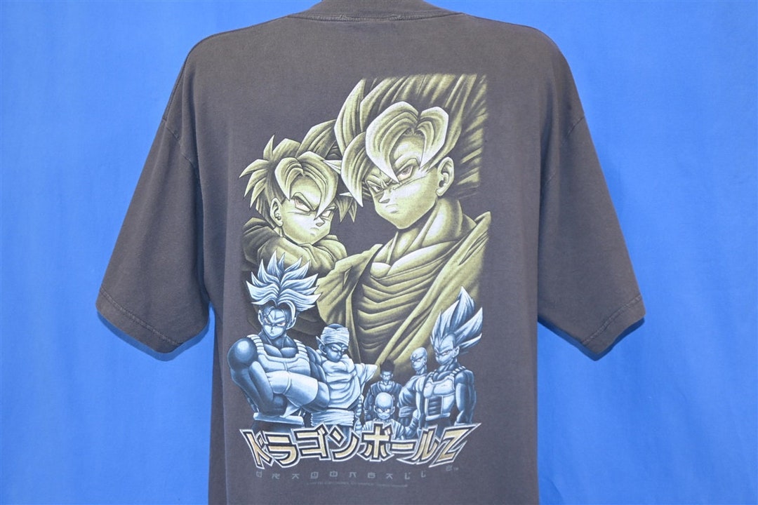 90s Dragon Ball Z Goku Gohan Vegeta Super Saiyan Anime Manga T-shirt ...