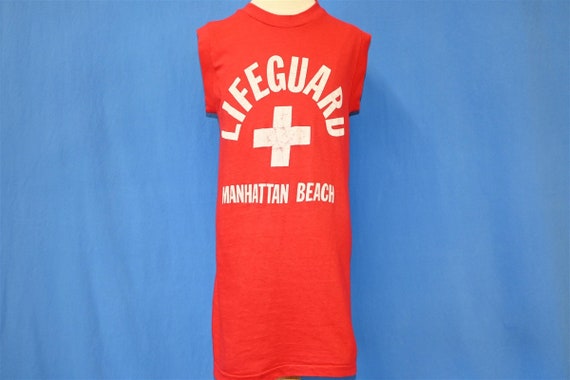 80s Lifeguard Manhattan California Beach Vacation Sle… - Gem