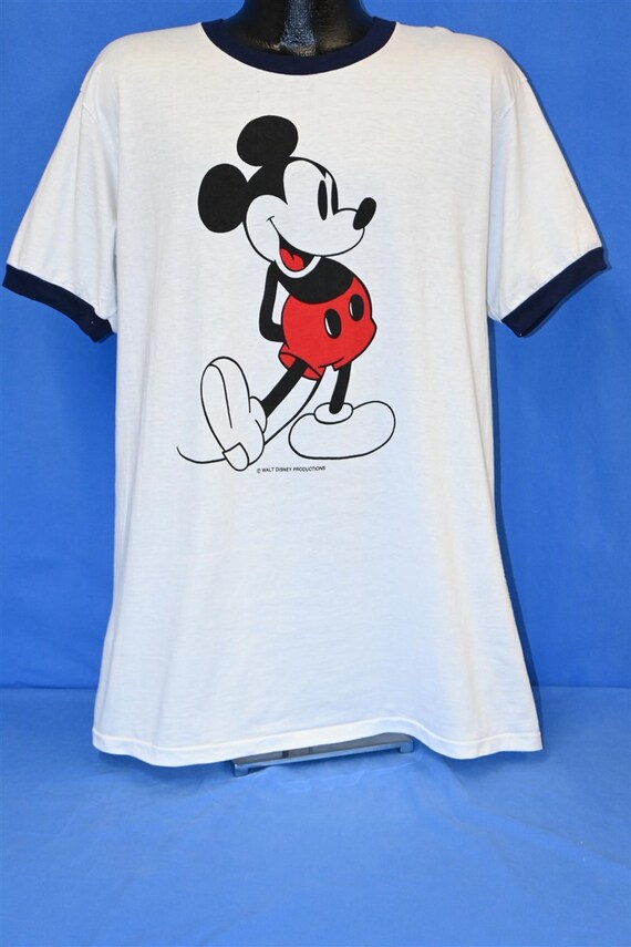 70s Mickey Mouse Walt Disney Cartoon Character Ringer… - Gem
