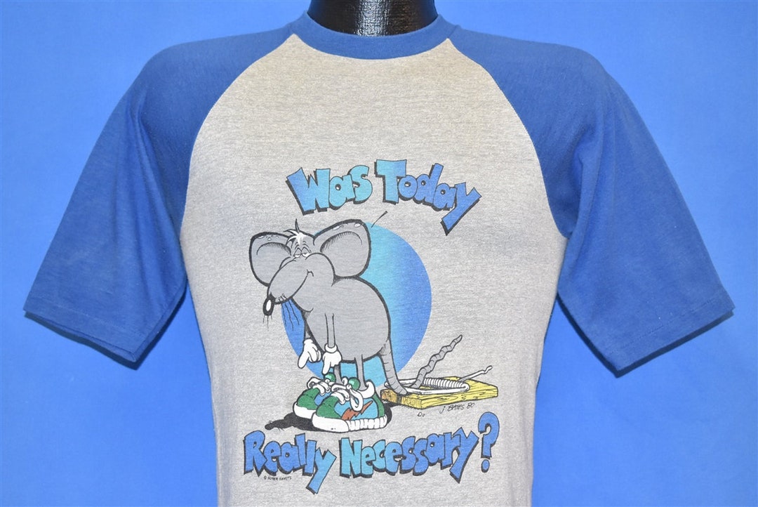 80s Was Today Really Necessary Cartoon Mouse Rat Trap Jersey T-shirt ...