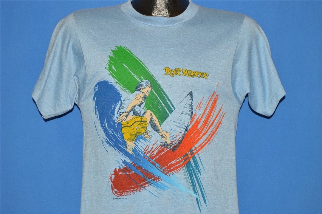 80s Reef Runner Surfer Deadstock T-shirt Small - Etsy