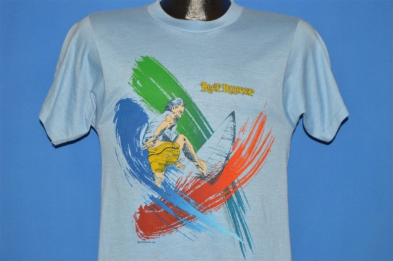 80s Reef Runner Surfer Deadstock T-shirt Small - Etsy