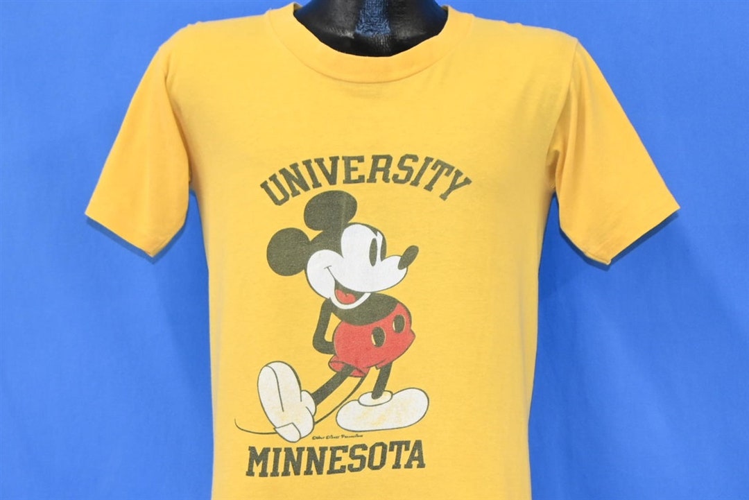 70s Mickey Mouse University of Minnesota Disney T-shirt Medium - Etsy