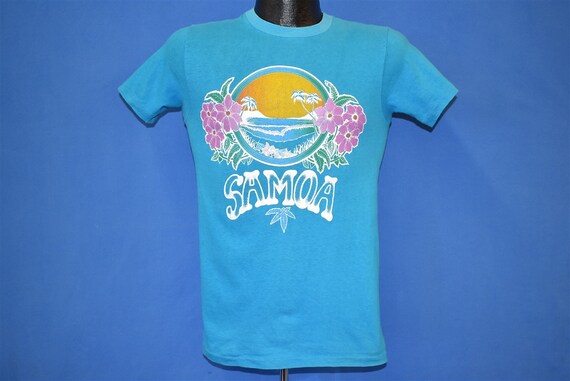80s Samoa Sunset Tourist t-shirt Extra Small - Gem