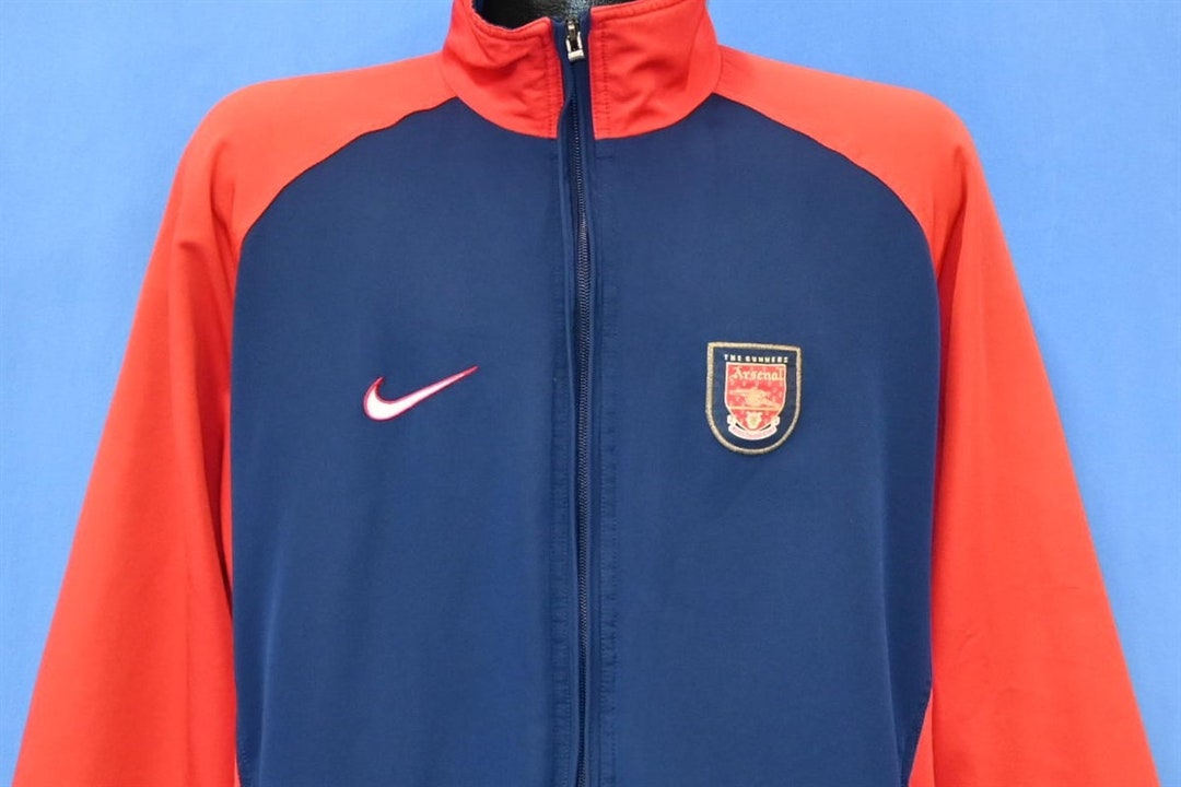 90s Nike Swoosh Logo Arsenal Football Club Drawstring Soccer Track ...