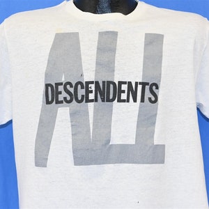 80s Descendents All Punk Rock Album Distressed Band T-shirt Large - Etsy