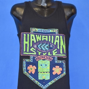 90s Hawaiian Style Polynesian Tank Top T-shirt Medium - Etsy