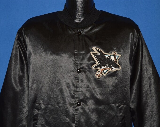 90s San Jose Sharks Satin NHL Jacket Large - Etsy